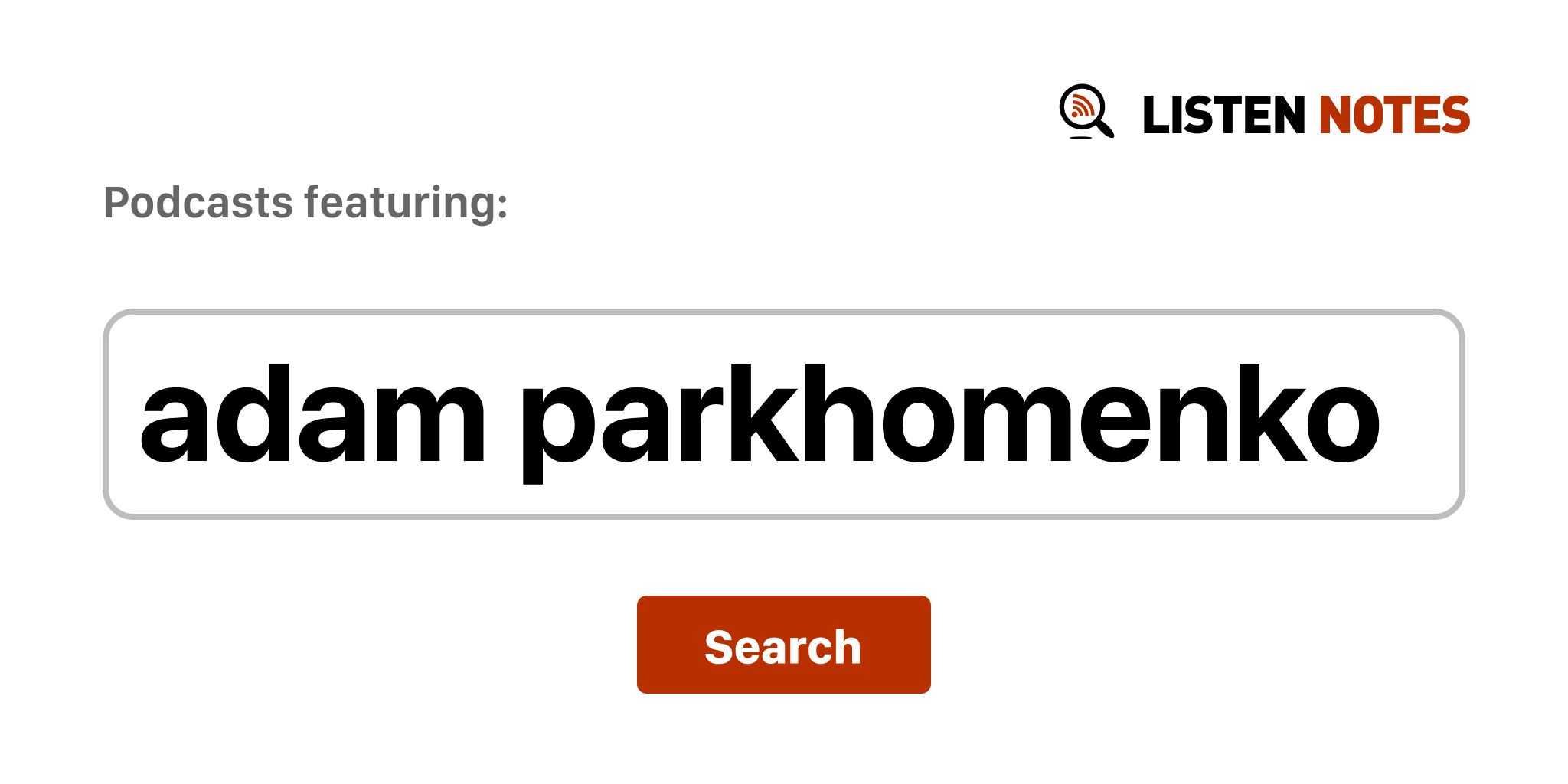 Adam Parkhomenko - Principales episodios de podcast